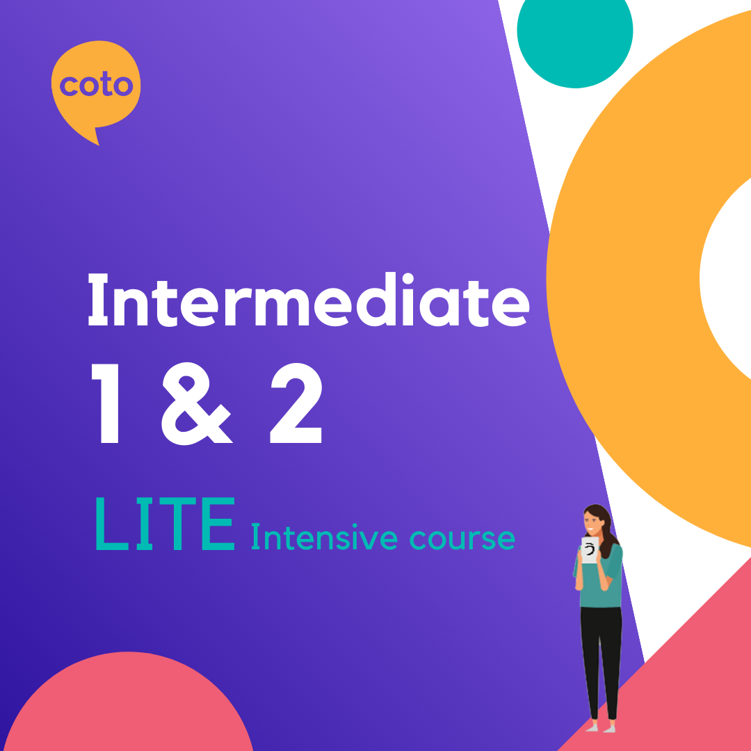 Lite Intensive: Intermediate 1 and 2 material | Coto Courses